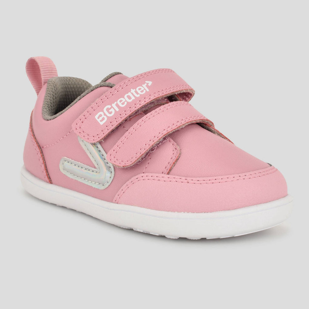 Edison Toddler Trainer - Pink | Kids Barefoot Shoes | BGreater