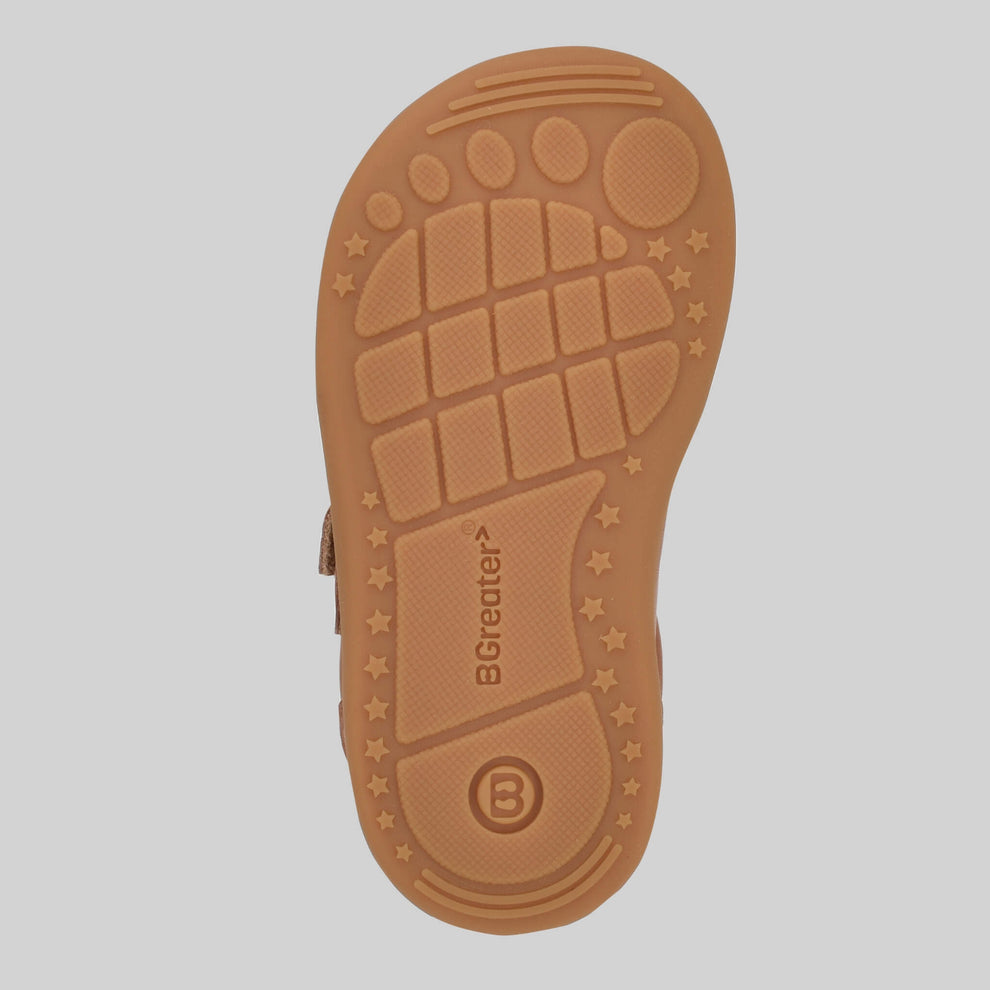 Edison Toddler Trainer - Tan | Kids Barefoot Shoes | BGreater