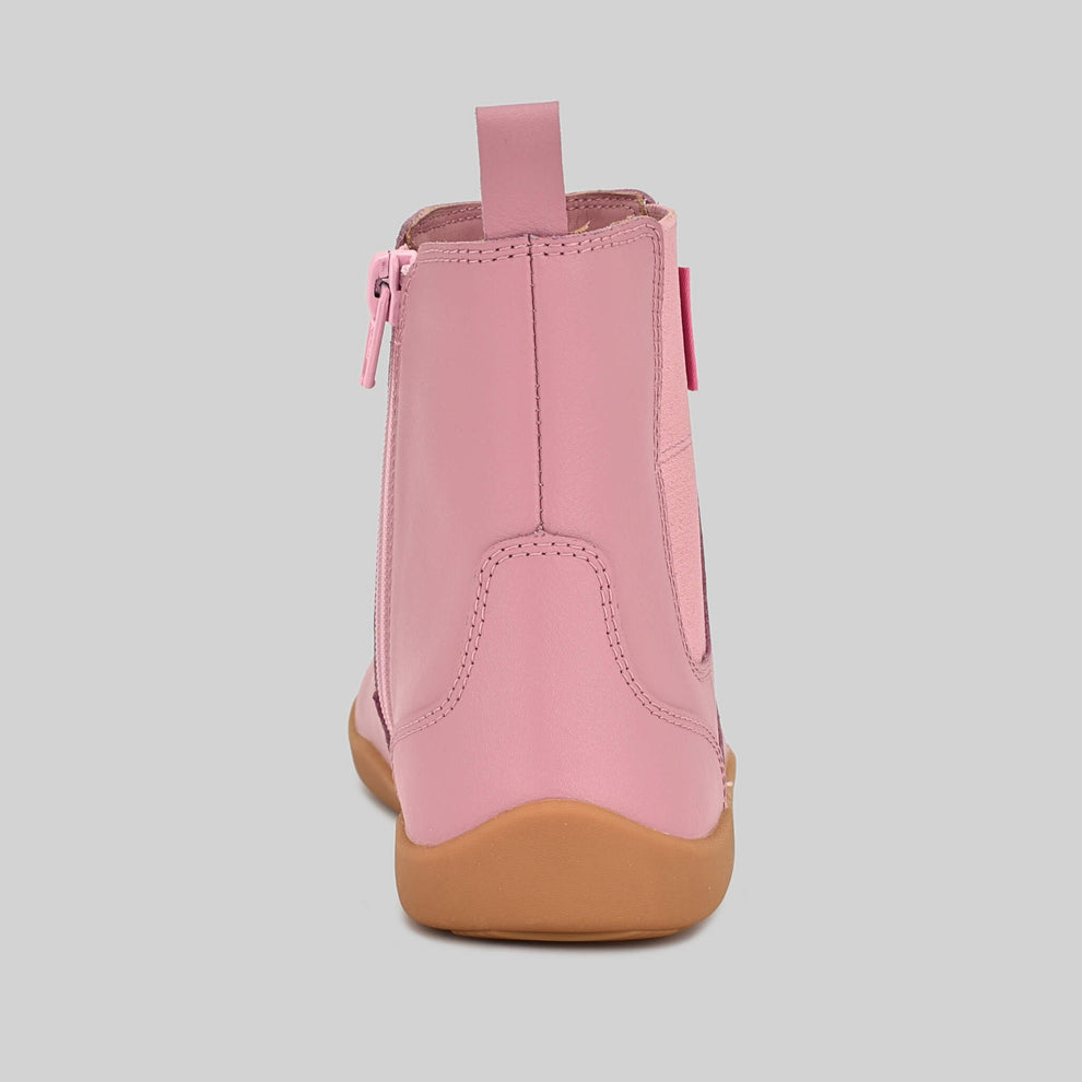 Girls Pink Chelsea Boots | Kids Barefoot Shoes | BGreater