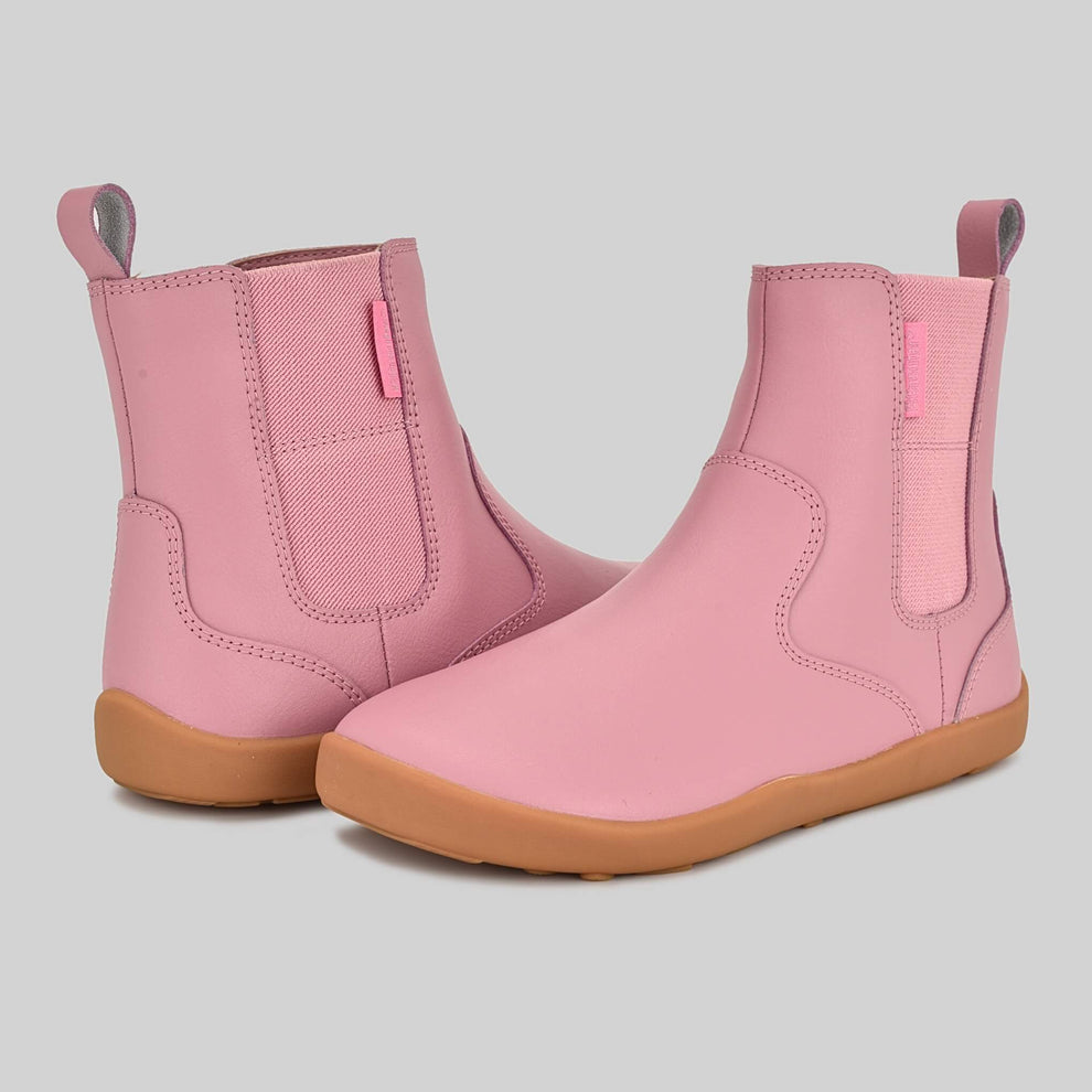 Girls Pink Chelsea Boots | Kids Barefoot Shoes | BGreater