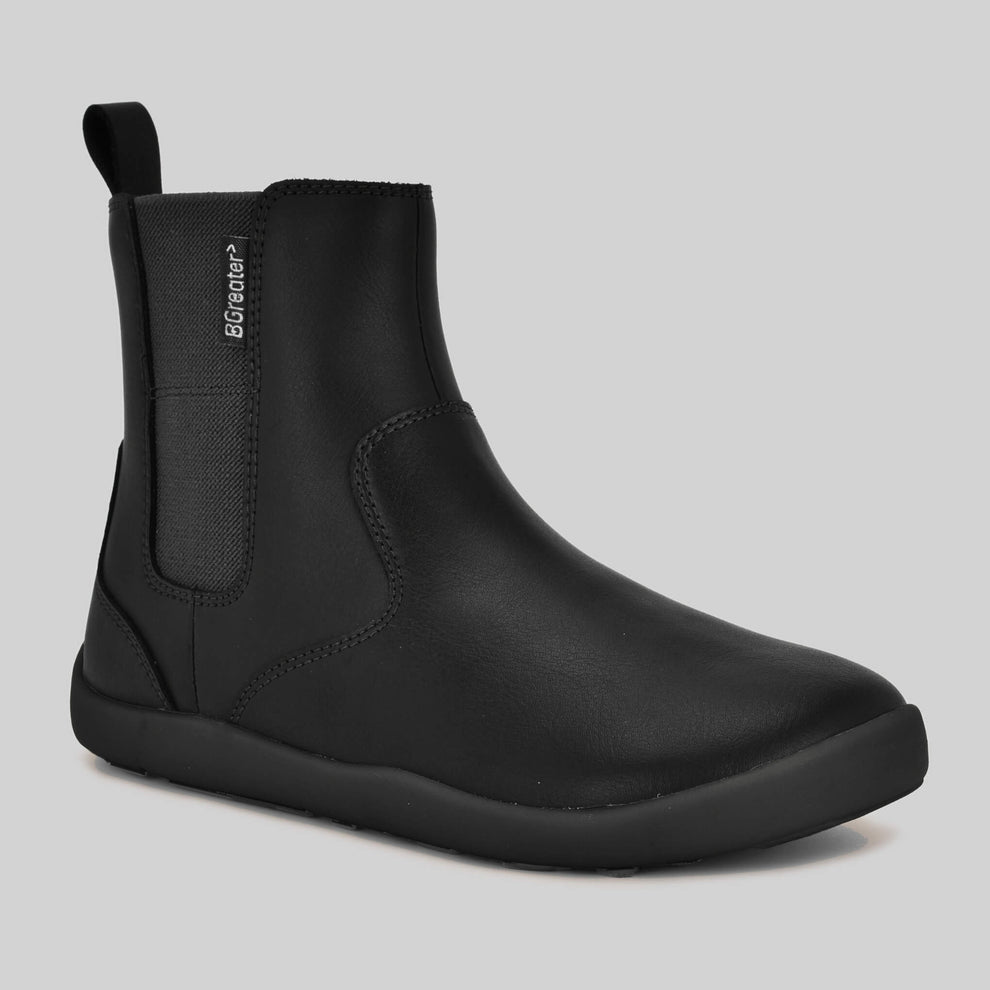 Girls Black Chelsea Boots | Kids Barefoot Shoes | BGreater