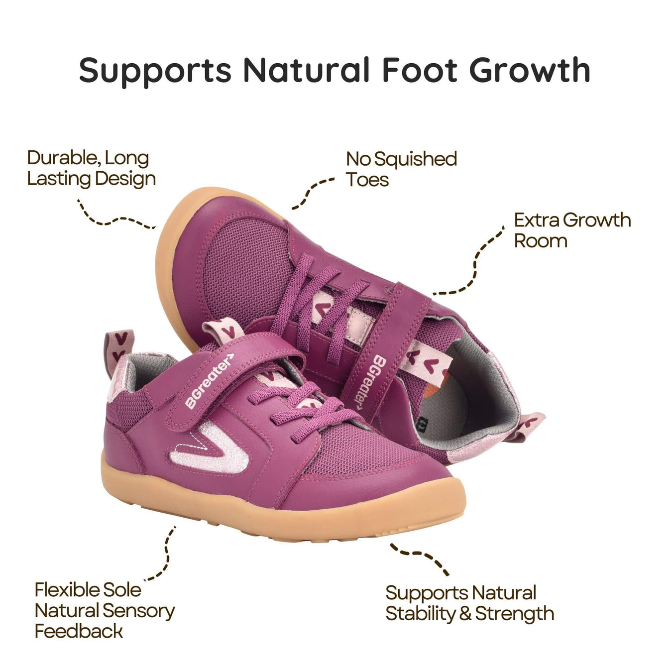 Girls Levison Trainer | Kids Barefoot Shoes | BGreater – BGreater Shoes