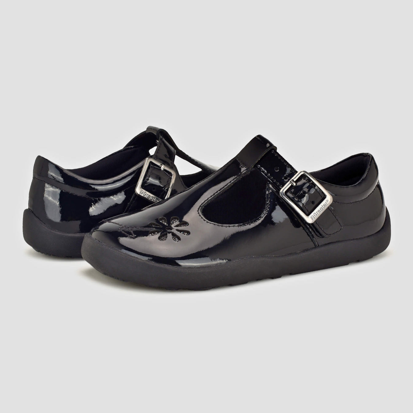 Girls Marie School Shoe Black | Barefoot School Shoes | BGreater ...