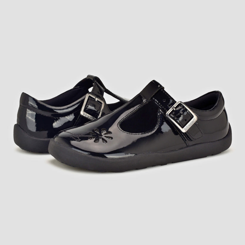 Girls Marie School Shoe Black | Barefoot School Shoes | BGreater ...