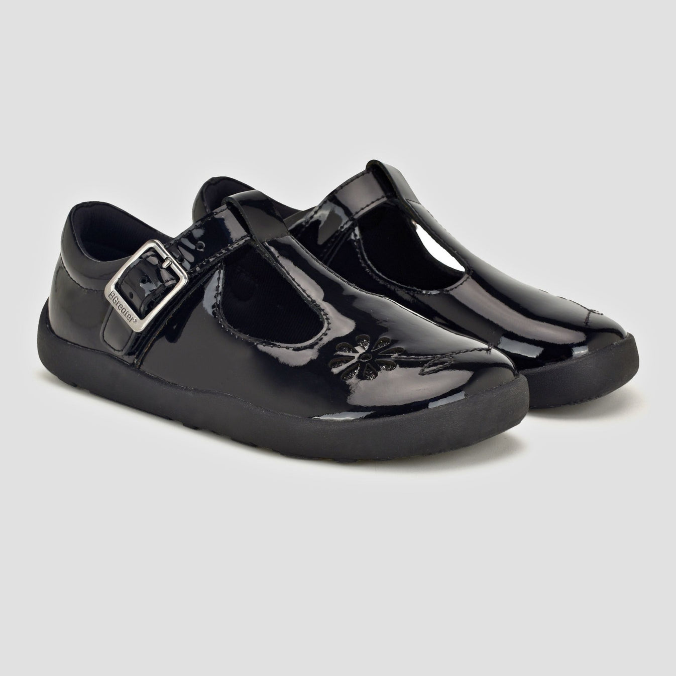 Girls Marie School Shoe Black | Barefoot School Shoes | BGreater ...