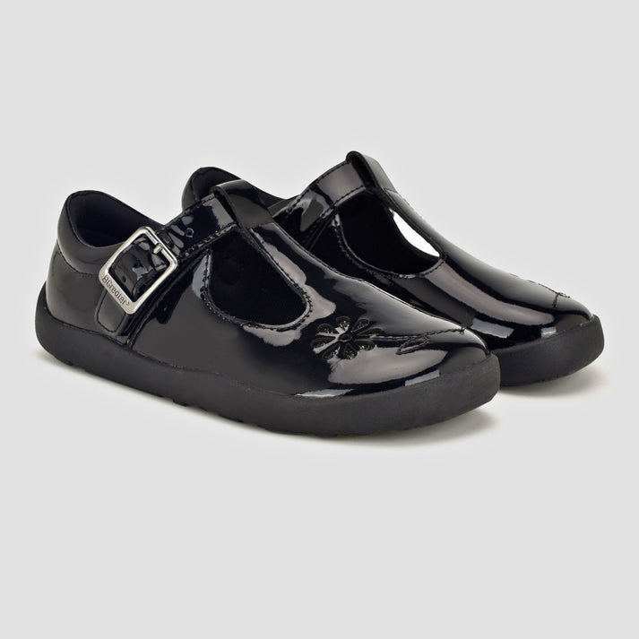 Girls Marie School Shoe Black | Barefoot School Shoes | BGreater ...